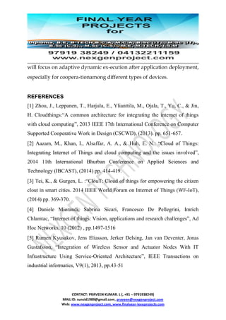 MODEL-DRIVEN DEVELOPMENT PATTERNS FOR MOBILE SERVICES IN CLOUD OF ...