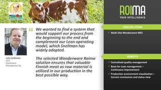 Multi-Site Manufacturing Operations Management with Roima Intelligence and Wonderware Model ...