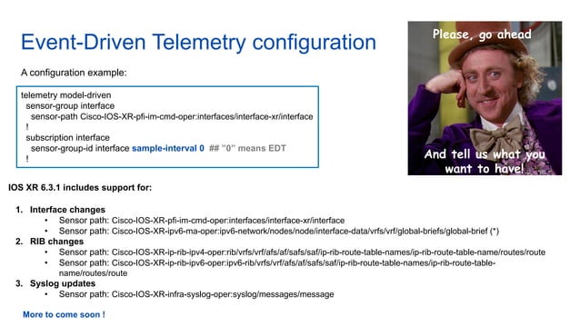 Model Driven Telemetry The Foundation Of Big Data Analytics Ppt
