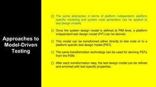 Model-Driven Testing with UML 2.0 | PPTX