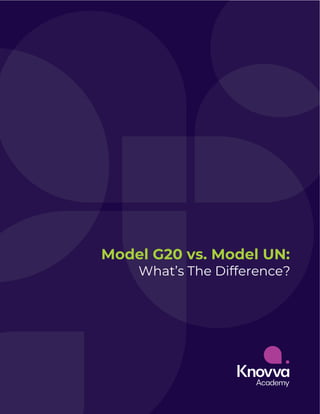 Model G20 vs Model UN | PDF