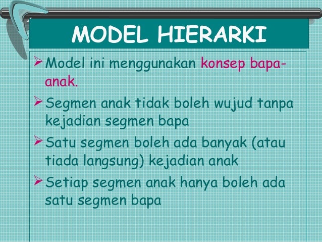 Model hierarki