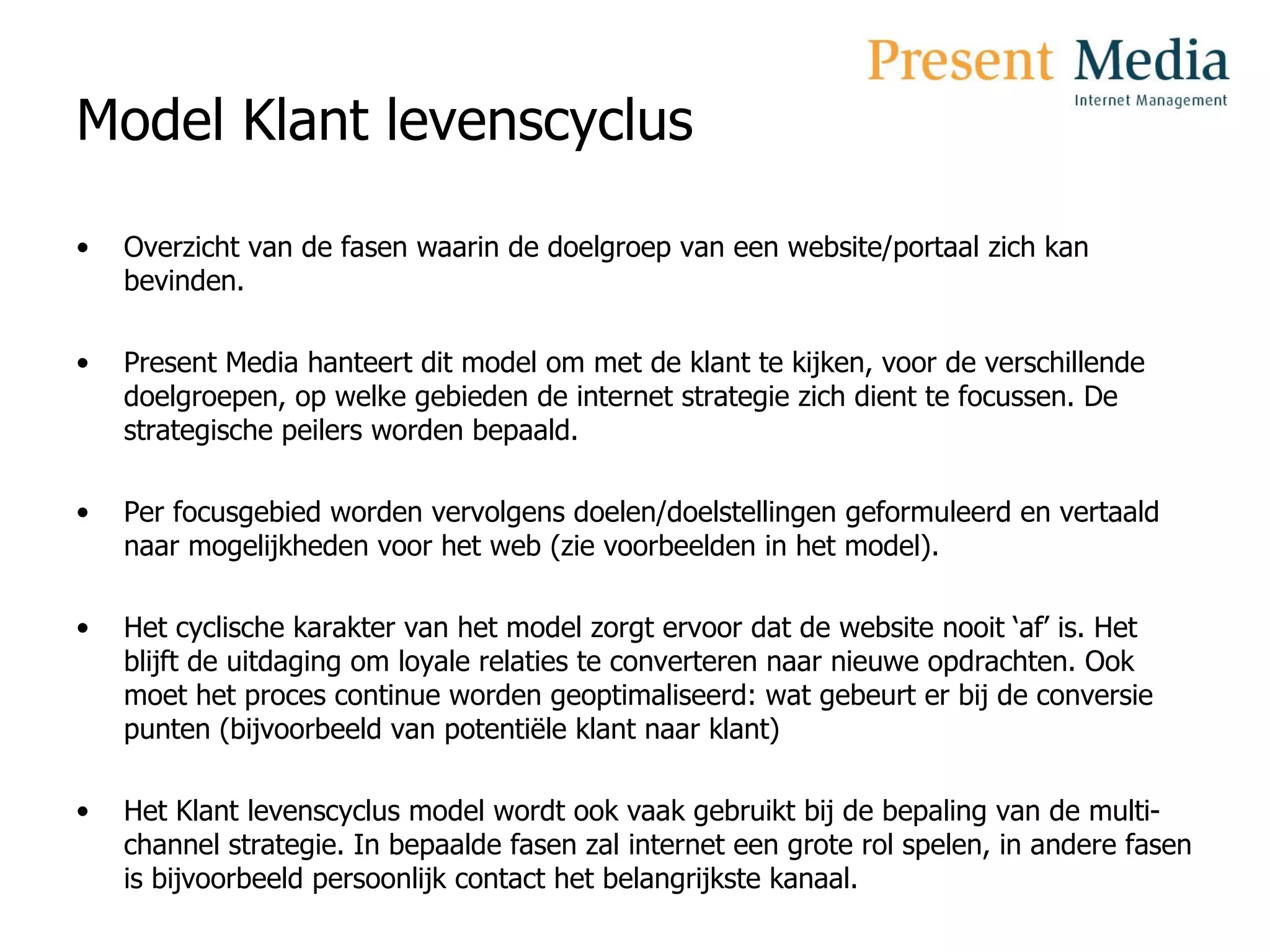 Model Klant Levenscyclus | PPT
