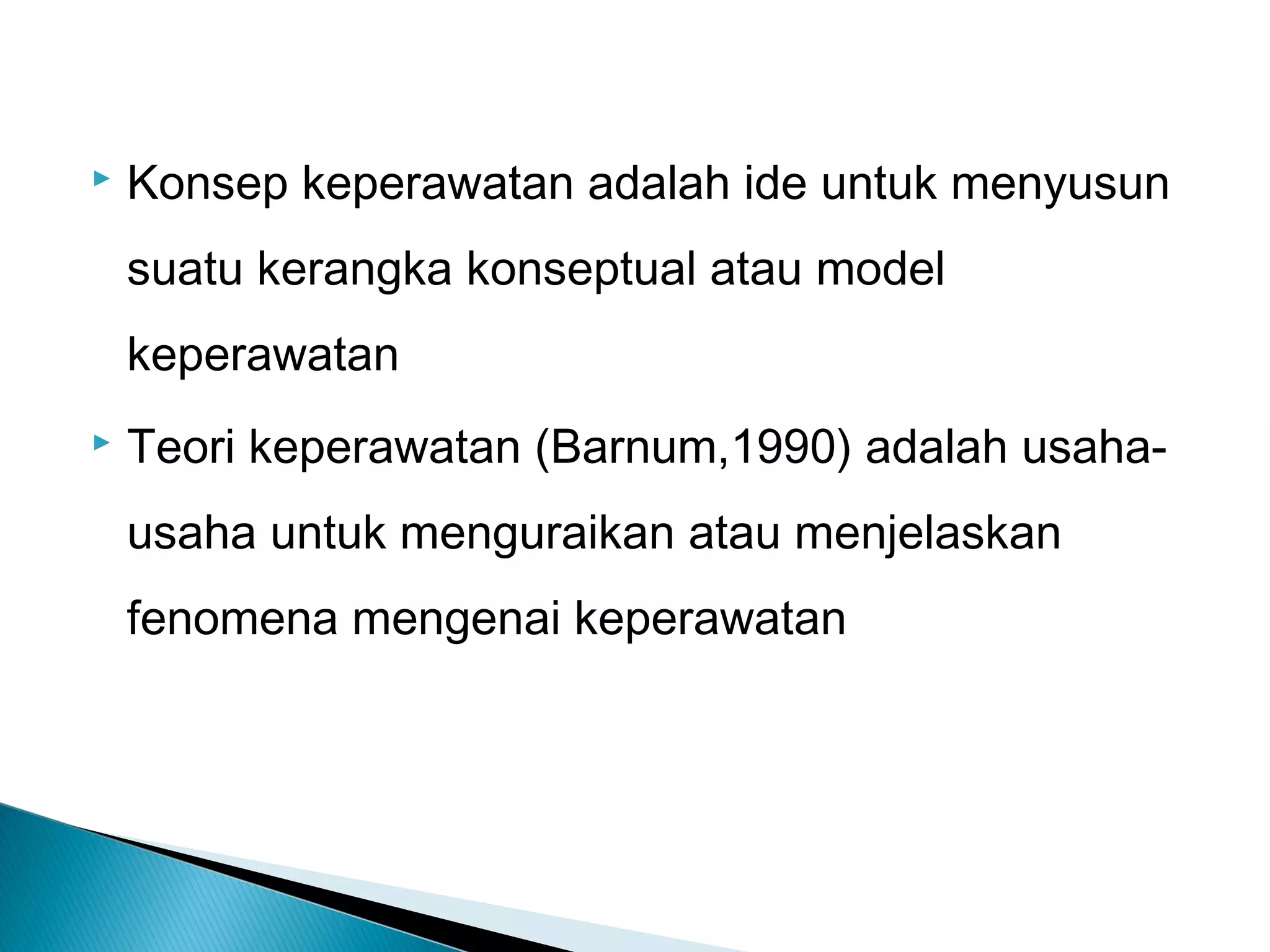 Model konsep dan teori keperawatan | PPT