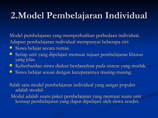 Model model-pembelajaran | PPT