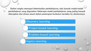 Model-Model-Pembelajaran Kurikulum Merdeka | PDF