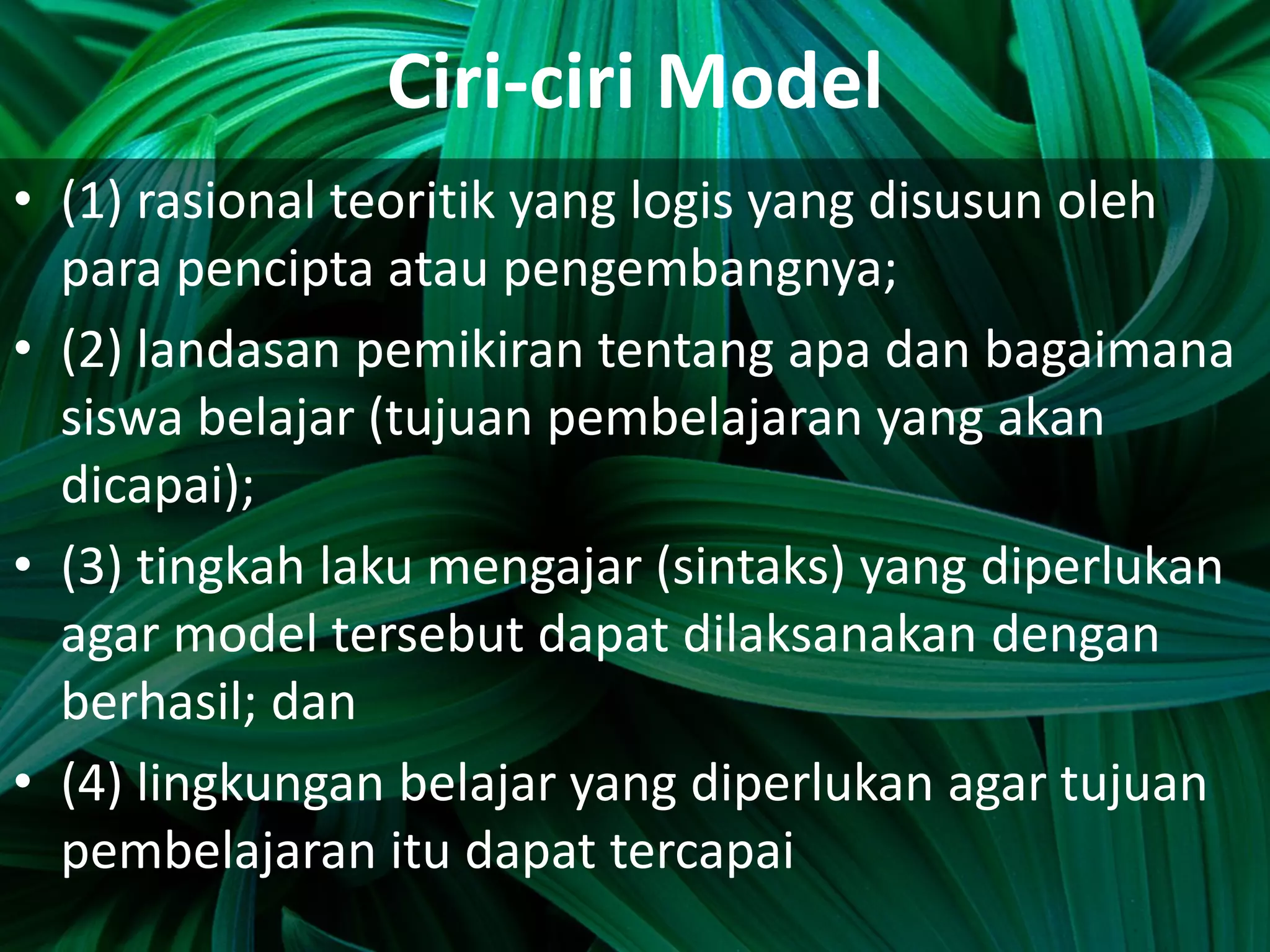 Model model-pembelajaran-biologi | PPT