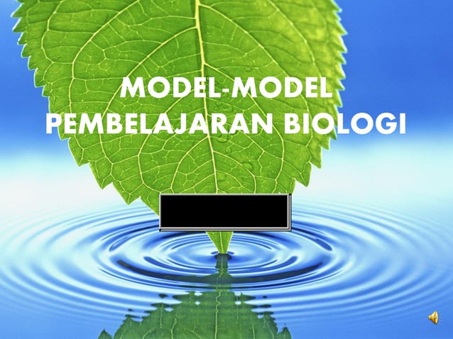 Model model-pembelajaran-biologi | PPT