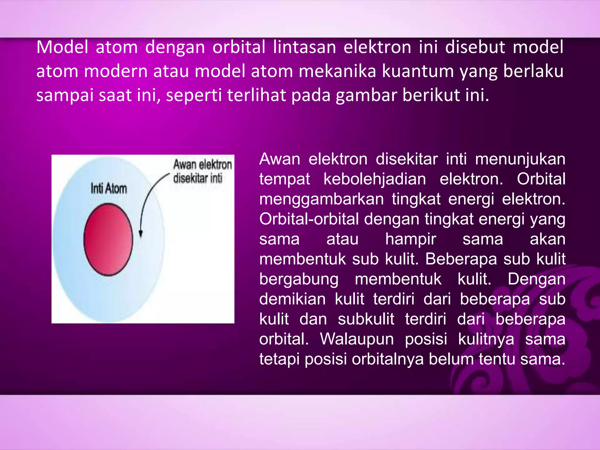 Model model atom | PPTX