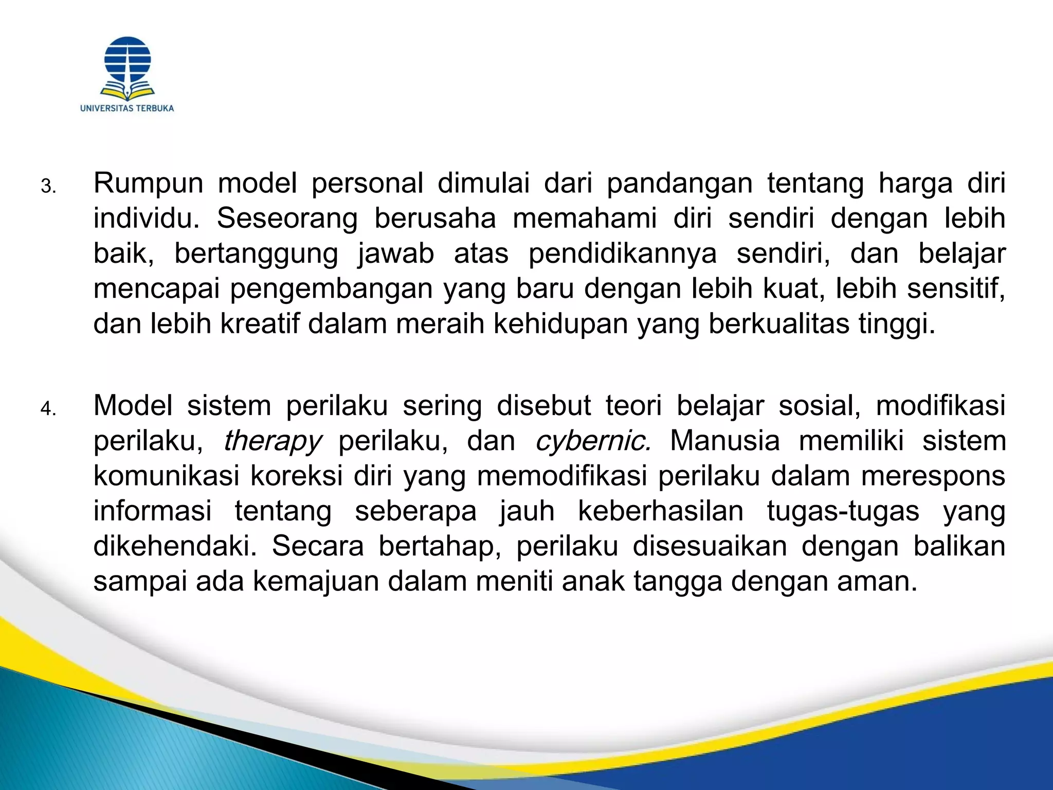 Model model belajar dan rumpun model mengajar by dewinta susanti | PPT