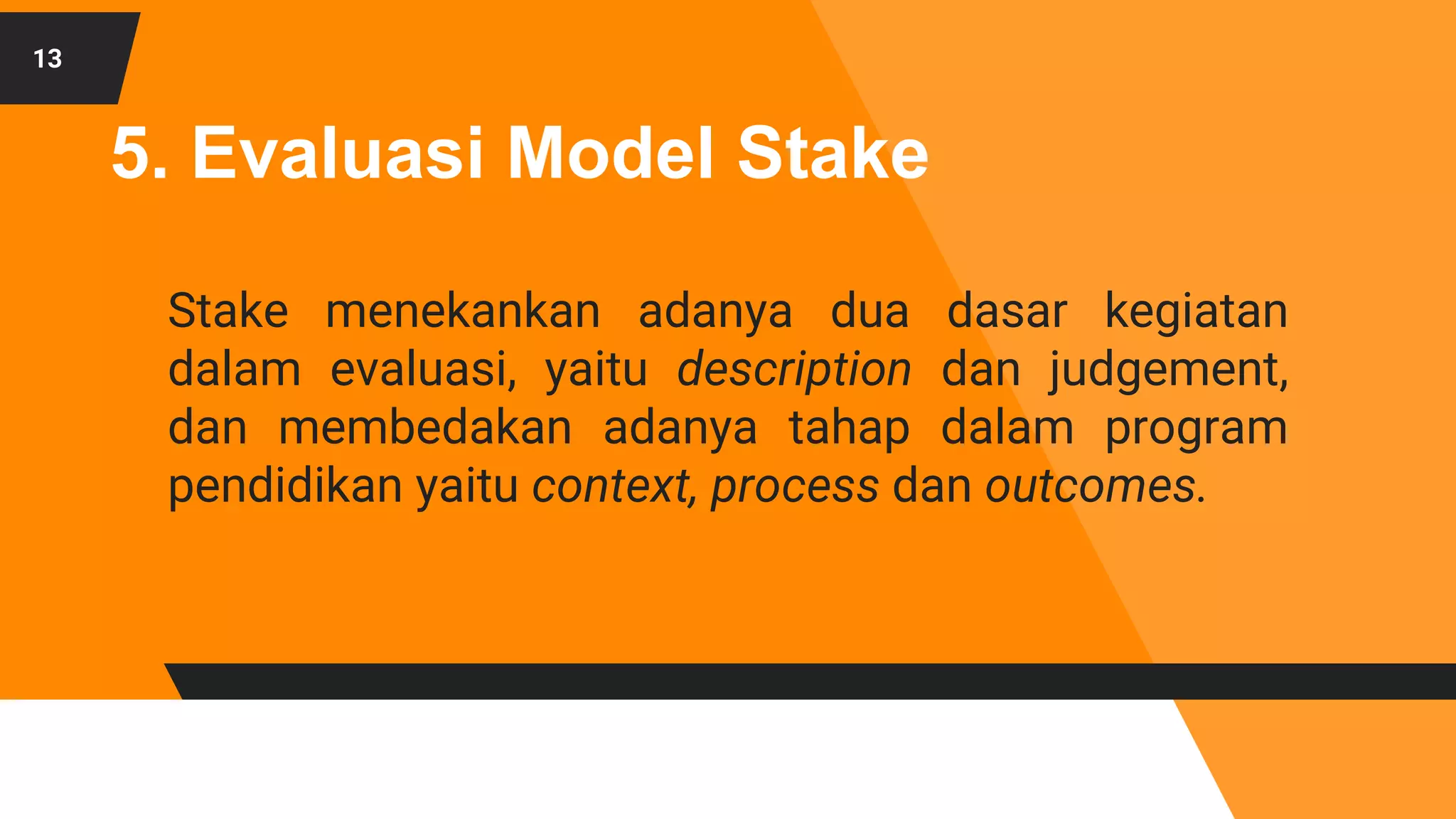 Model model evaluasi program | PPTX