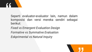 Model model evaluasi program | PPTX