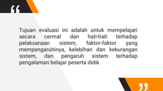 Model model evaluasi program | PPTX