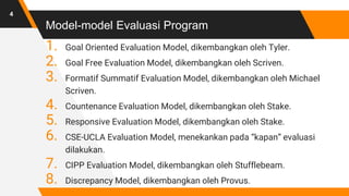 Model model evaluasi program | PPTX