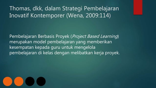 Model Pembelajaran PjBL (Project Based Learning) | PPTX