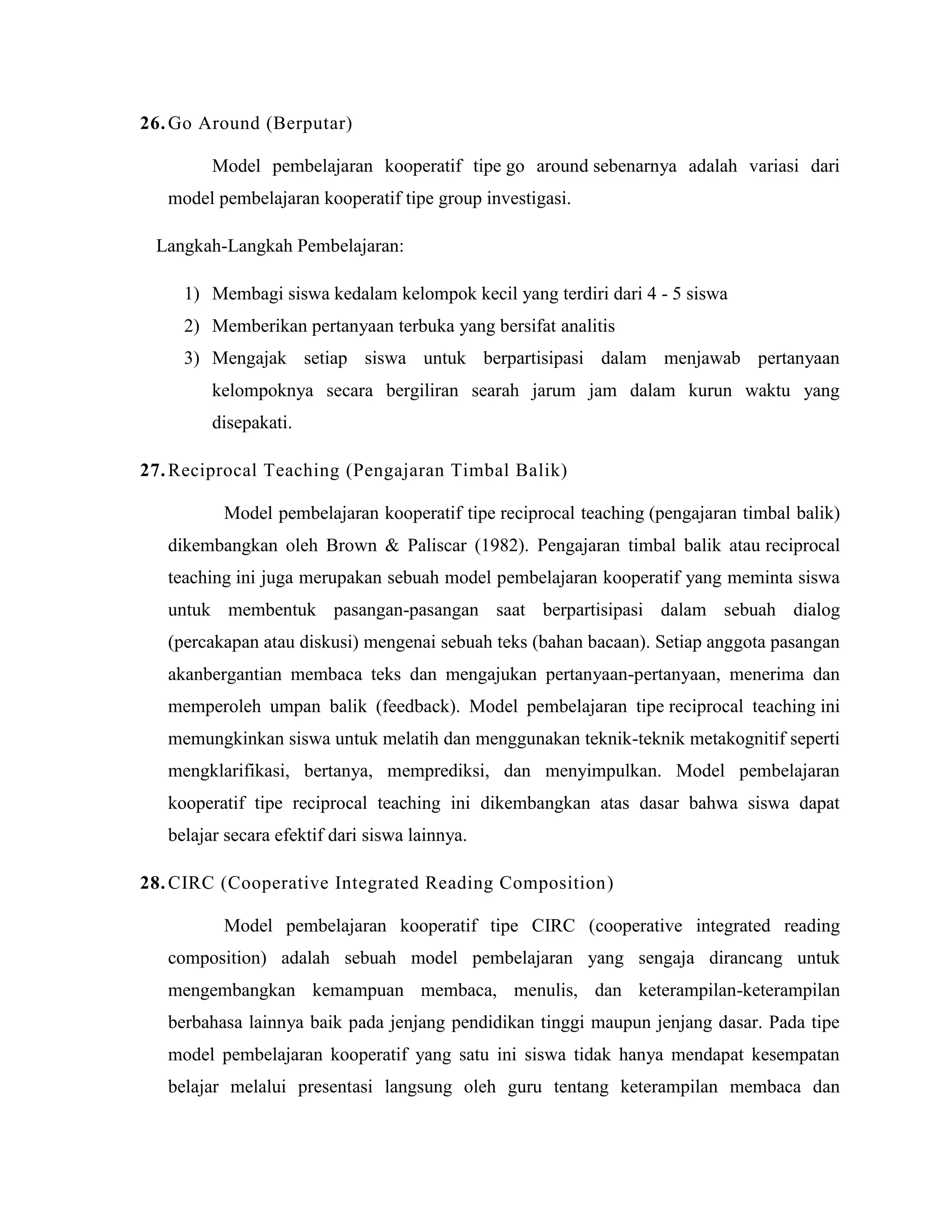 Model-model Pembelajaran | DOCX
