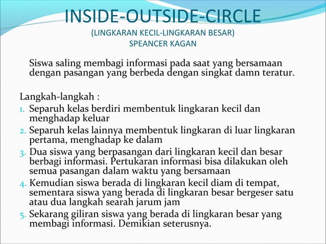 Model model pembelajaran yang efektif | PPT