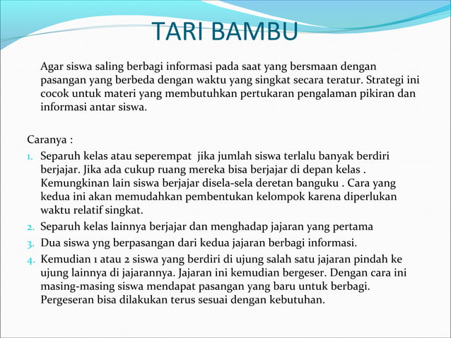 Model model pembelajaran yang efektif | PPT