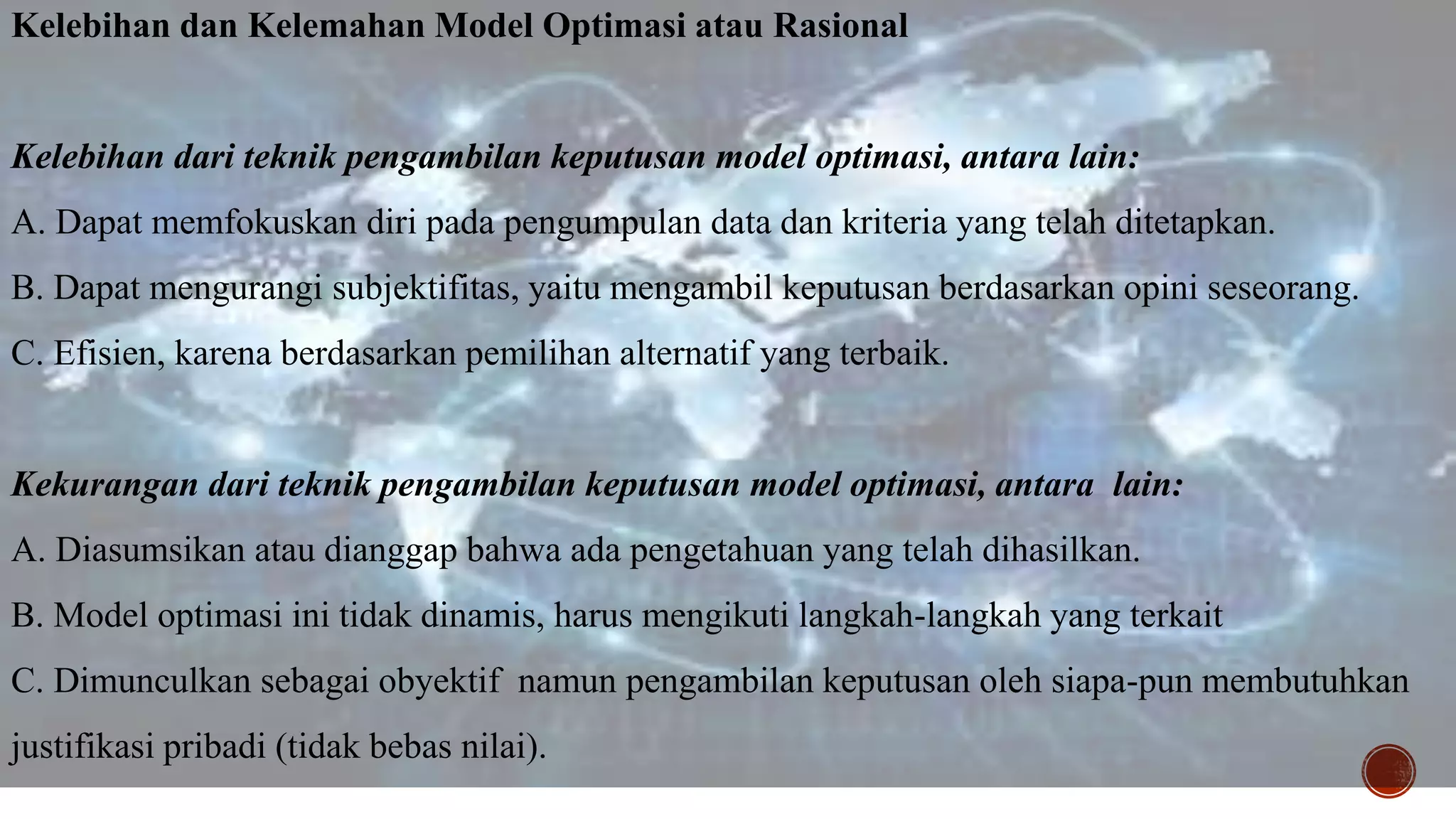 Model model pengambilan keputusan dalam sistem informasi manajemen | PPTX