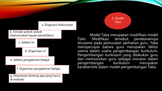 Model model pengembangan kurikulum | PPTX