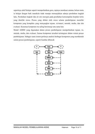 Model pembelajaran-addie | DOC