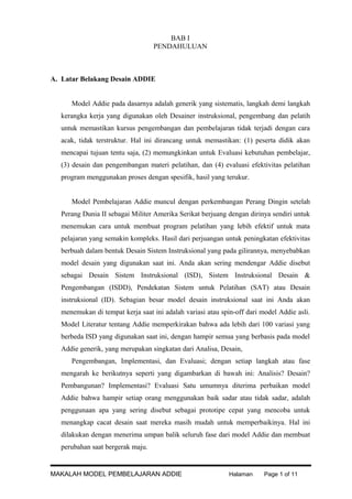 Model pembelajaran-addie | PDF