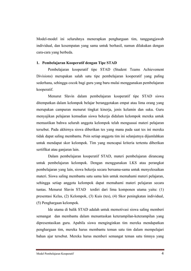 Model pembelajaran-kooperatif | PDF