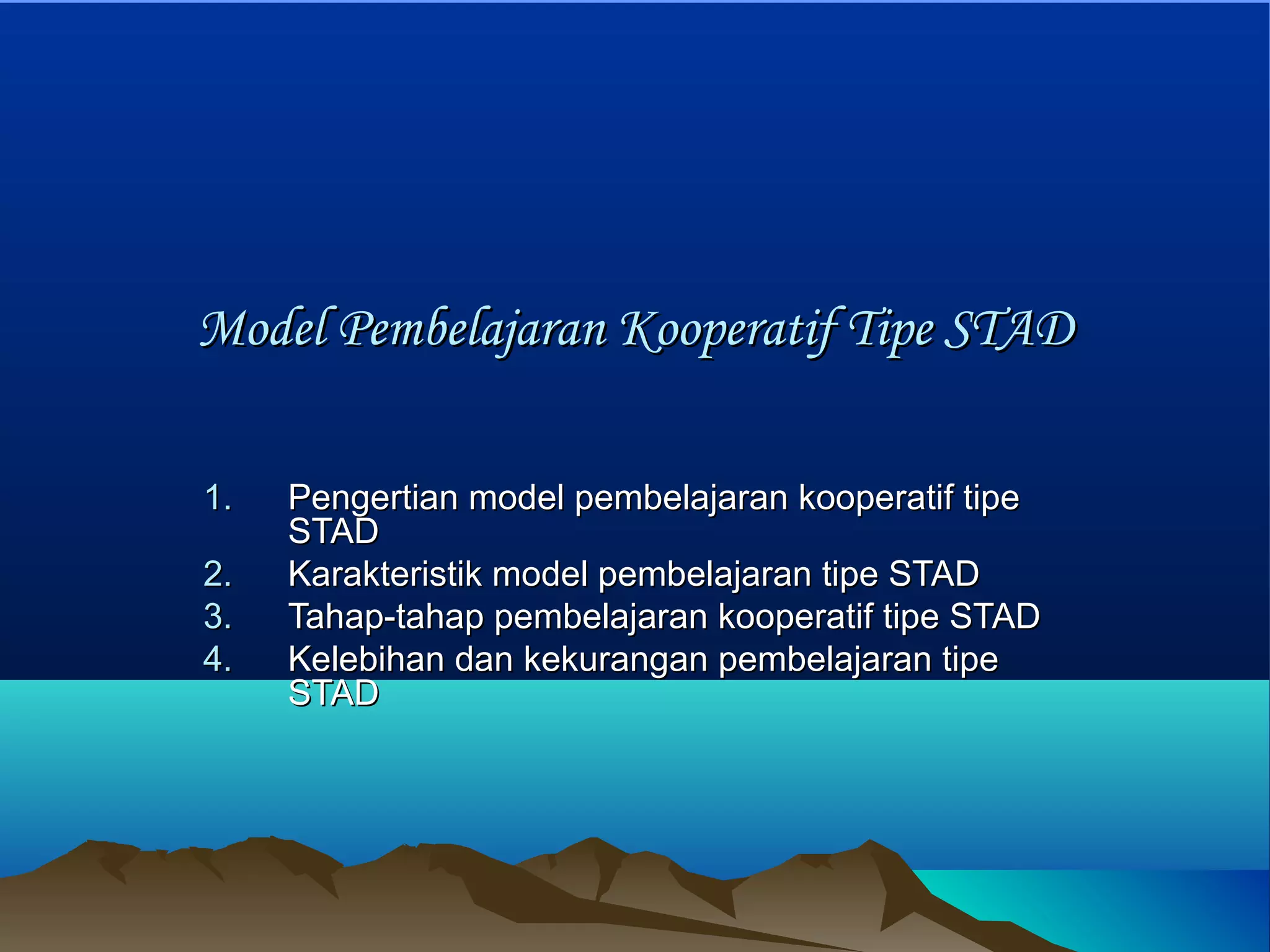 Model pembelajaran-kooperatif-tipe-stad | PPT
