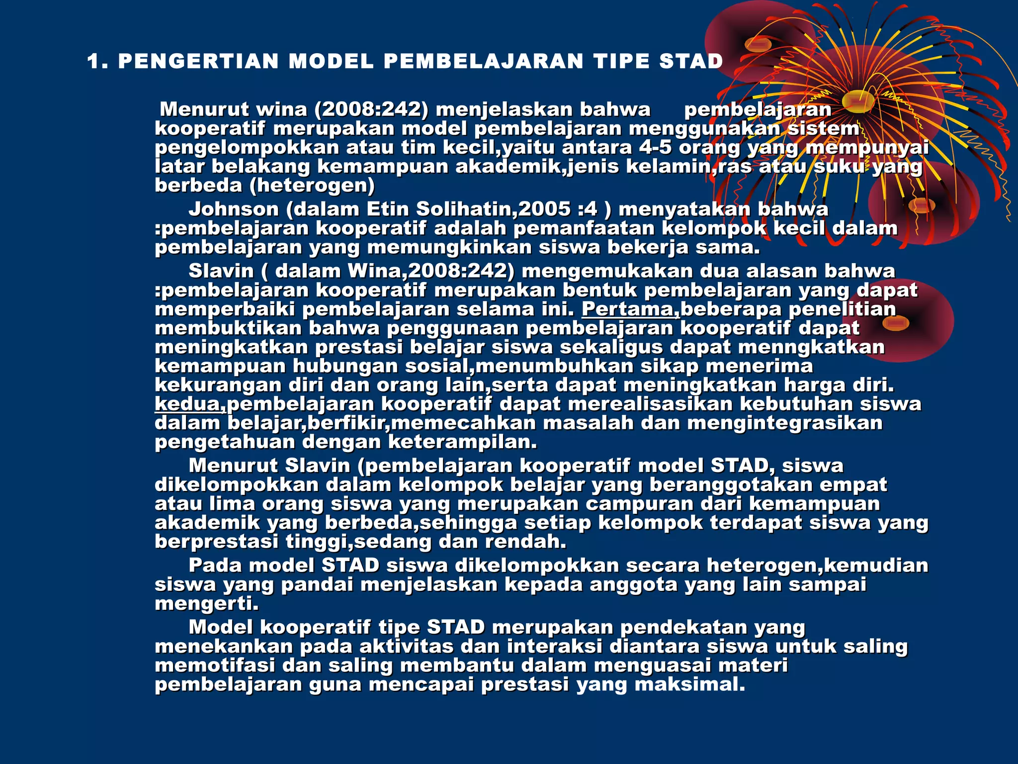 Model pembelajaran-kooperatif-tipe-stad | PPT