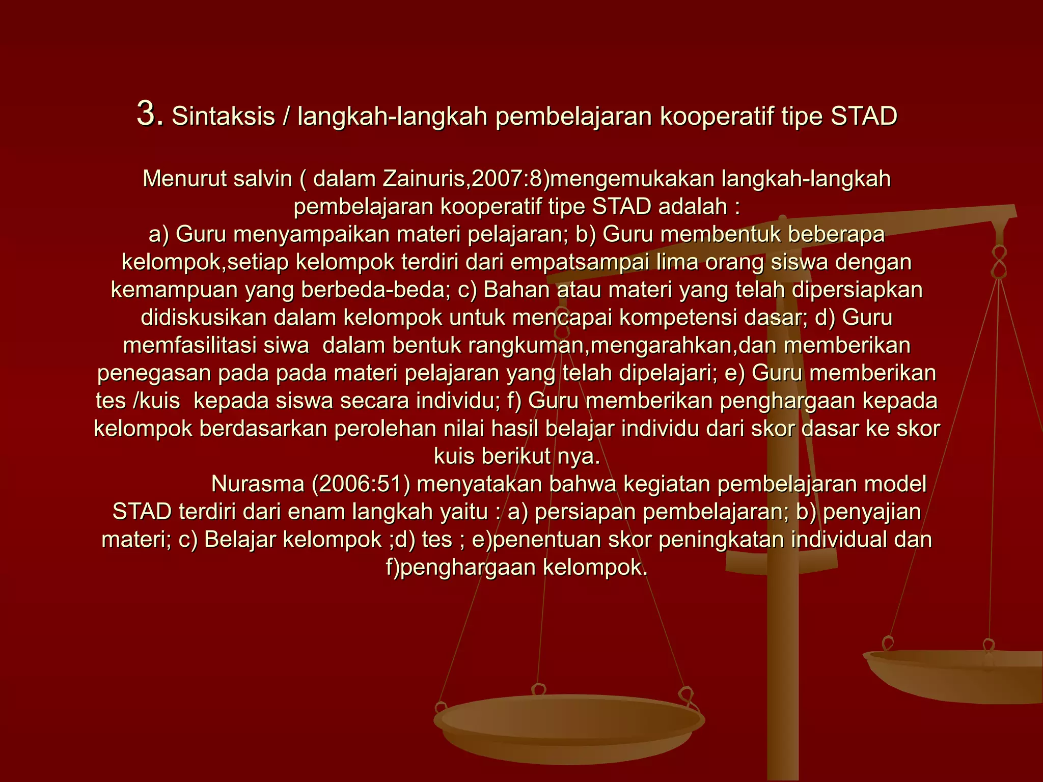 Model pembelajaran-kooperatif-tipe-stad | PPT
