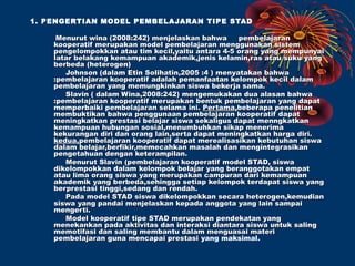 Model pembelajaran-kooperatif-tipe-stad | PPT