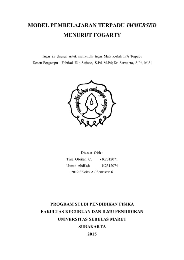 Model pembelajaran-terpadu-immersed | DOCX