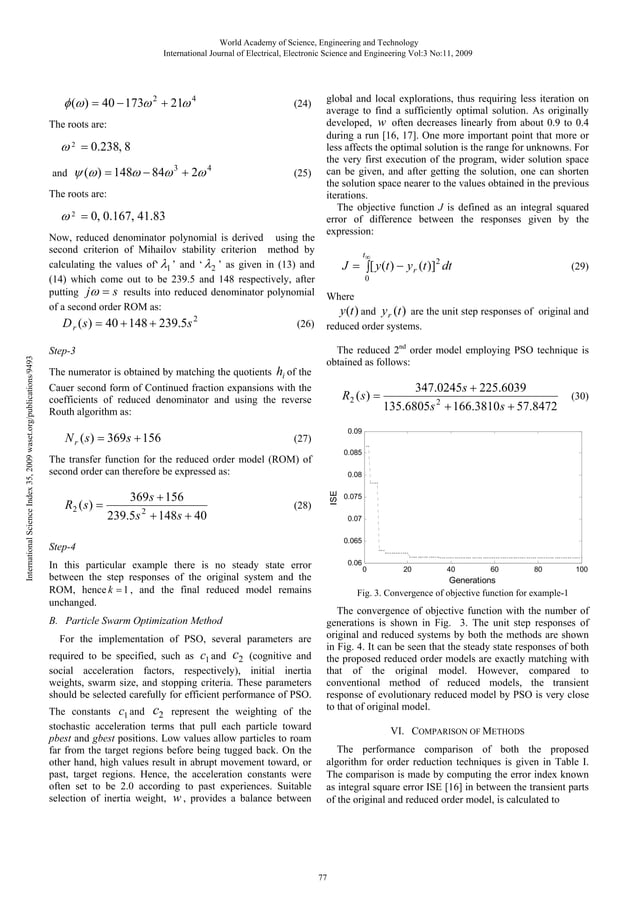 Model Reduction Of Linear Systems By Conventional And Evolutionary