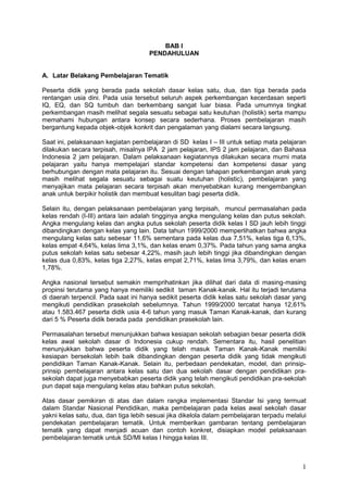 Model tematik-kelas | PDF