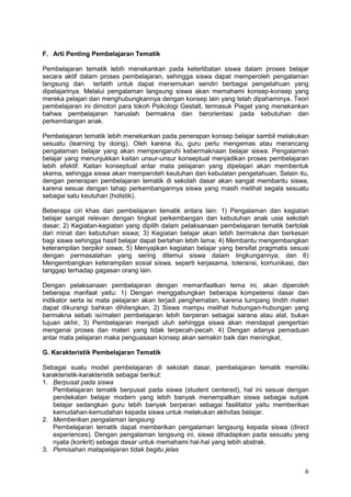 Model tematik-kelas | PDF