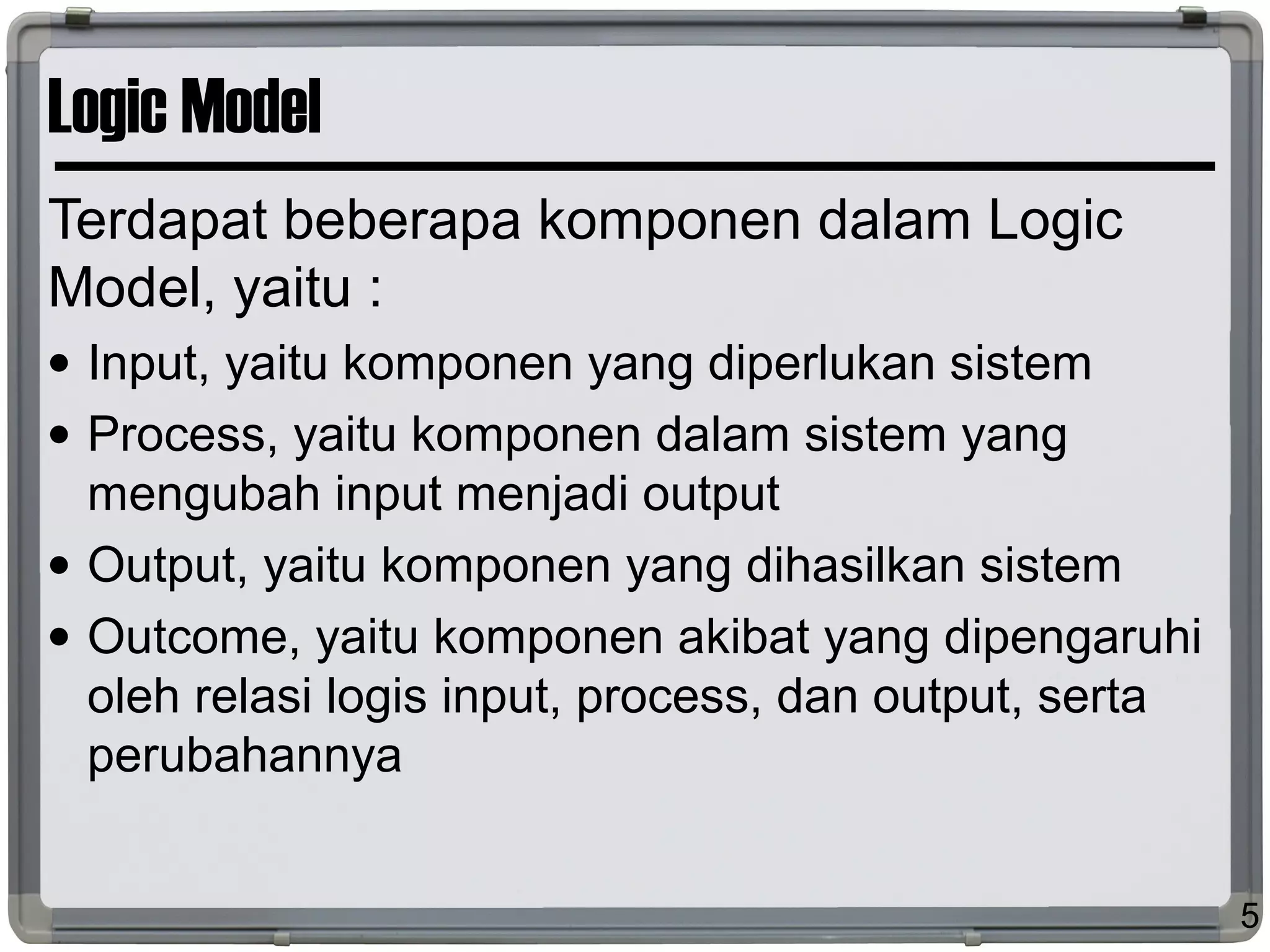 Modul 09 Logic Model | PPT