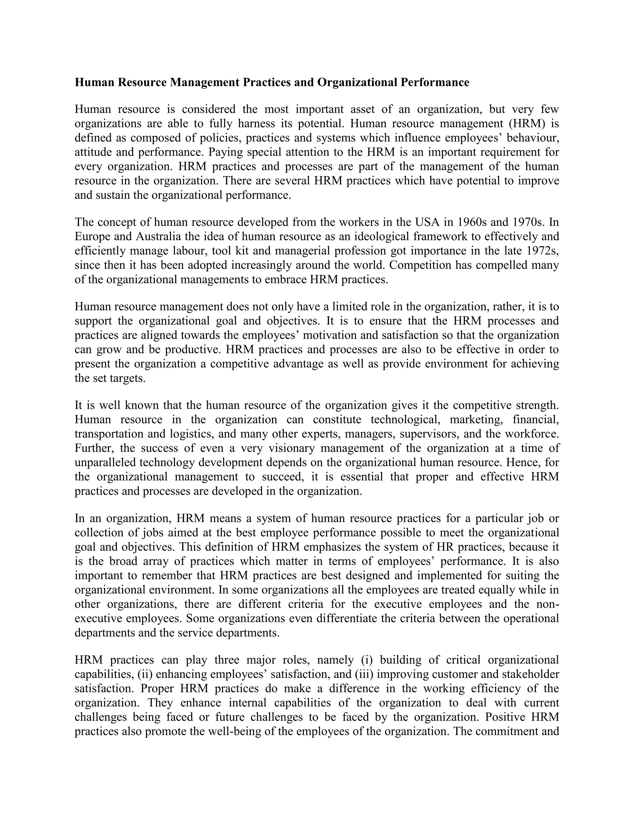 Model 1.2 - HRM and Organizational Performance.docx