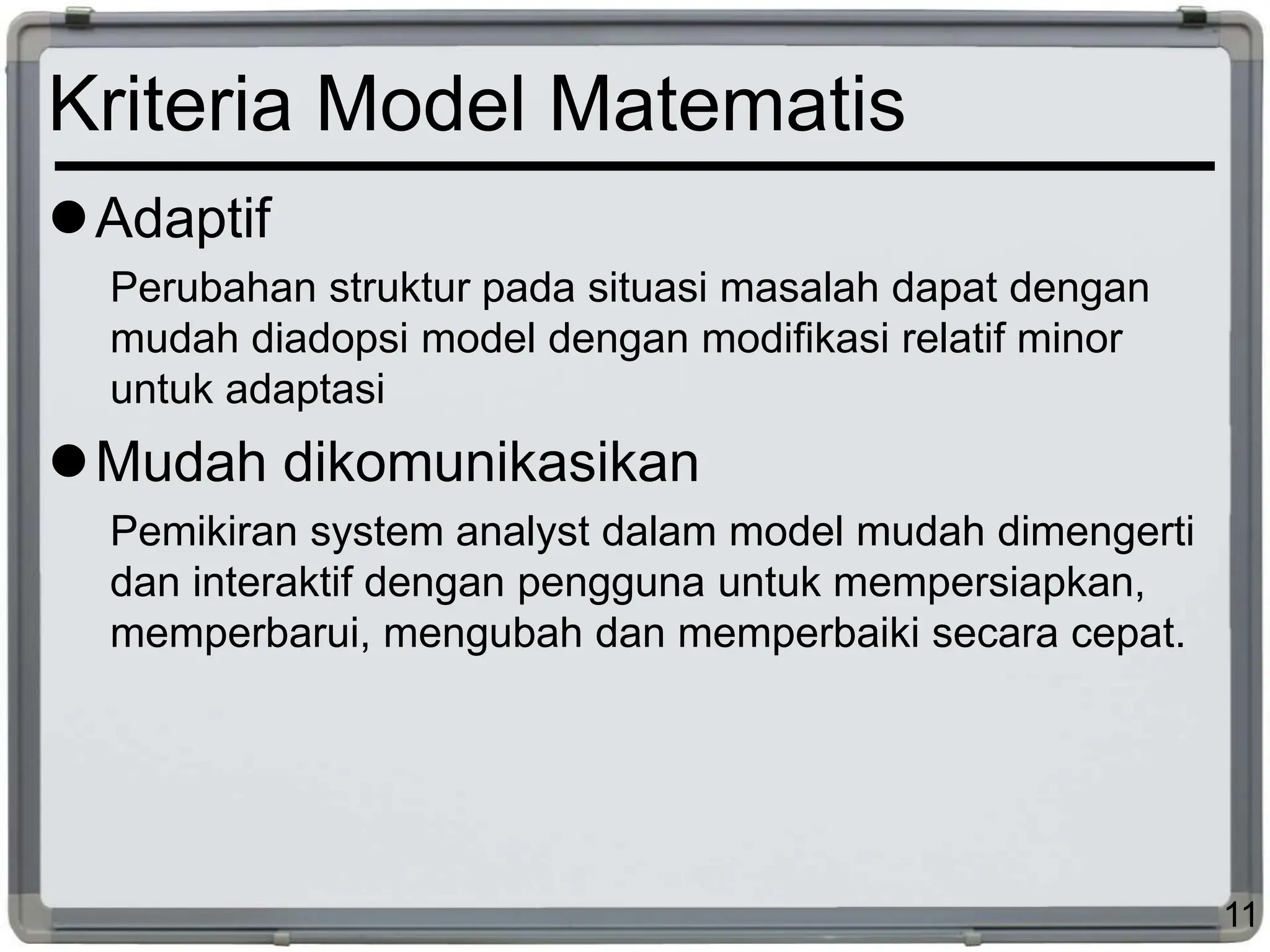 Model Matematika yang digunakan untuk menganalisis persamaan model ...