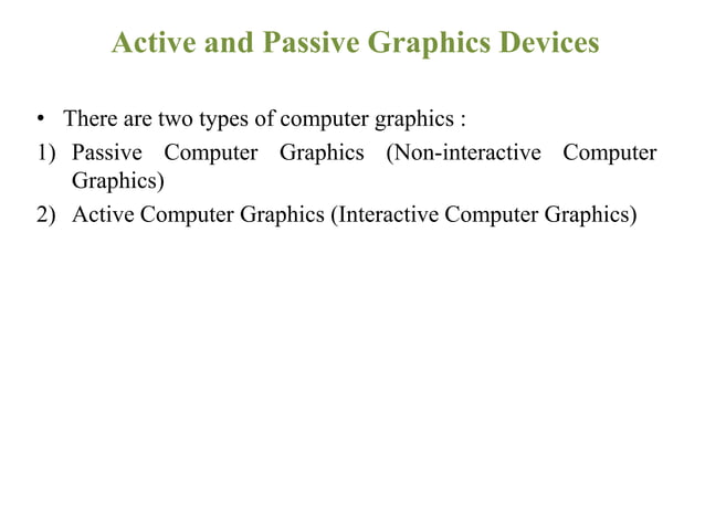 Model1 Active and Passive Graphics.pptx | Graphics Software | Computer ...