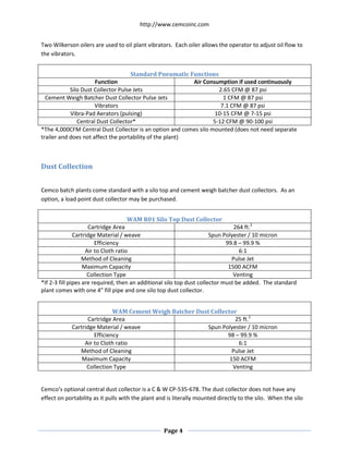 Model 275 Cemco Concrete Plant | PDF