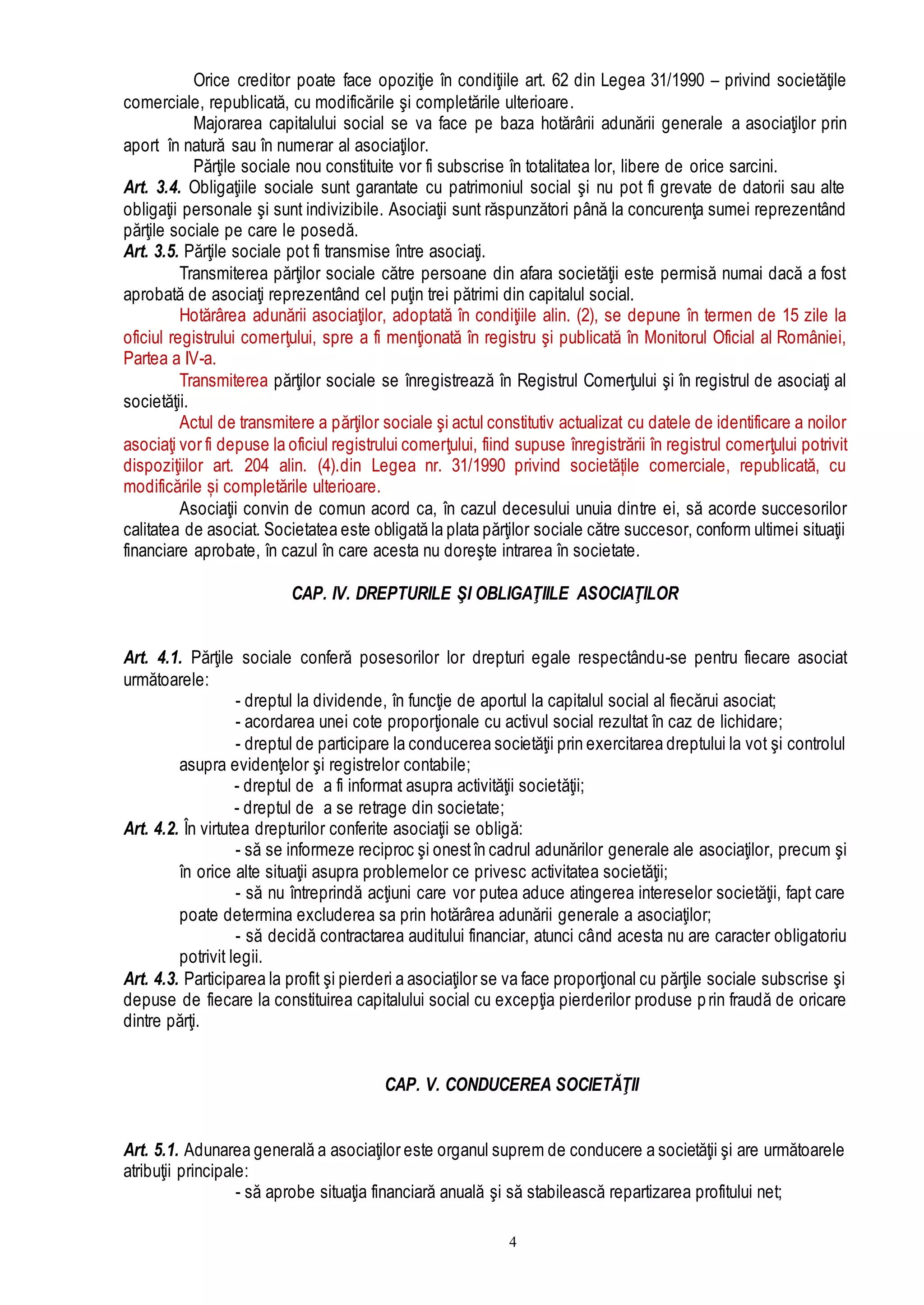 Model act constitutiv onrc pentru srl (1) | DOC