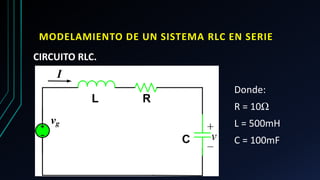 Modelado de sistema rlc y tanques comunicantes matlab simulink | PPTX