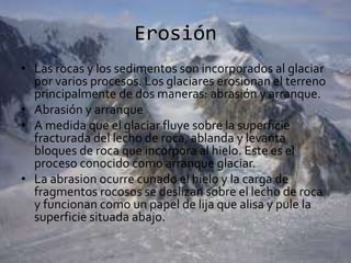 Modelado glaciar | PPTX