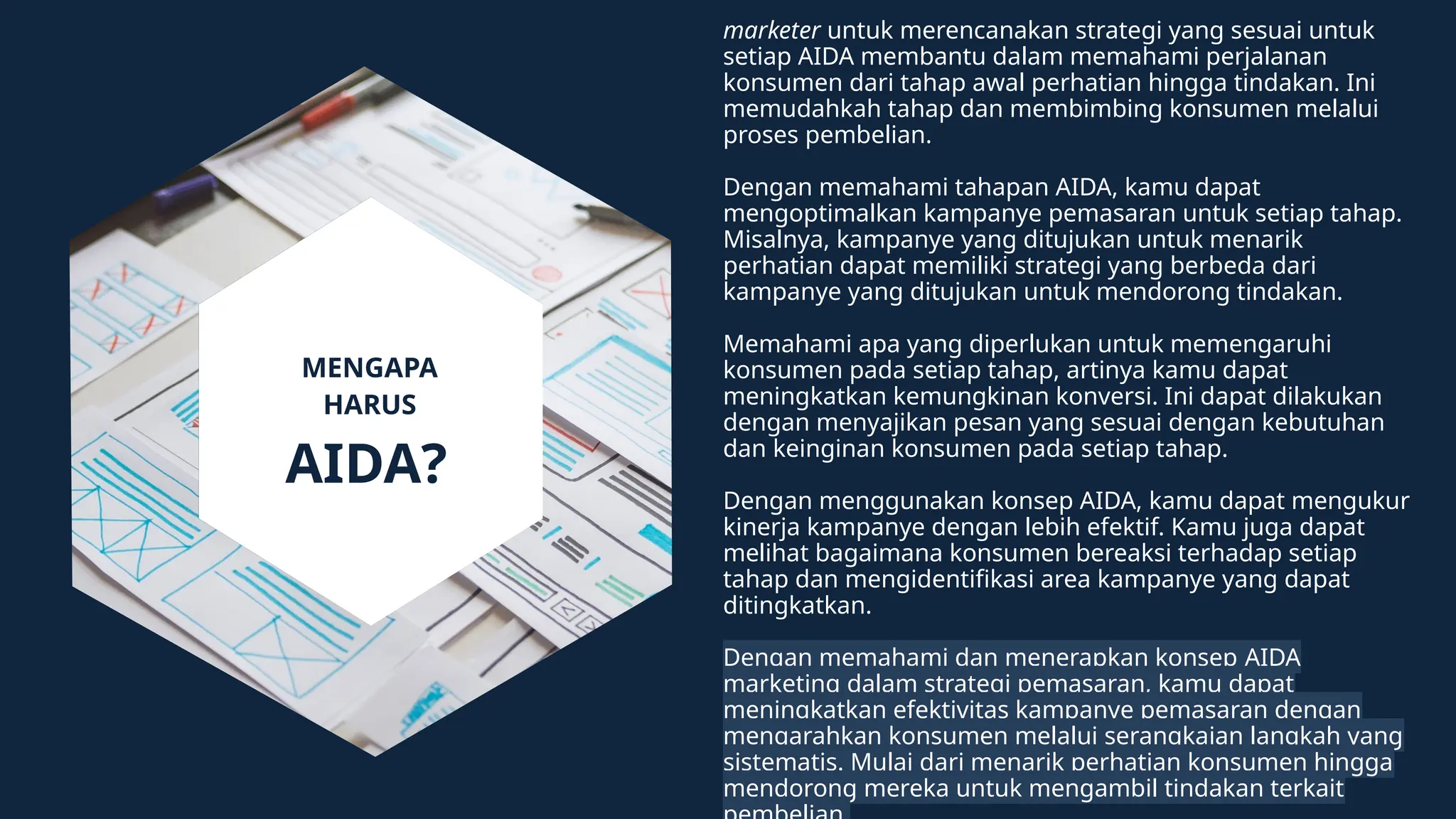 MODEL AIDA MAREKETING. dalam penerapan pembelajaran marketing | PPTX