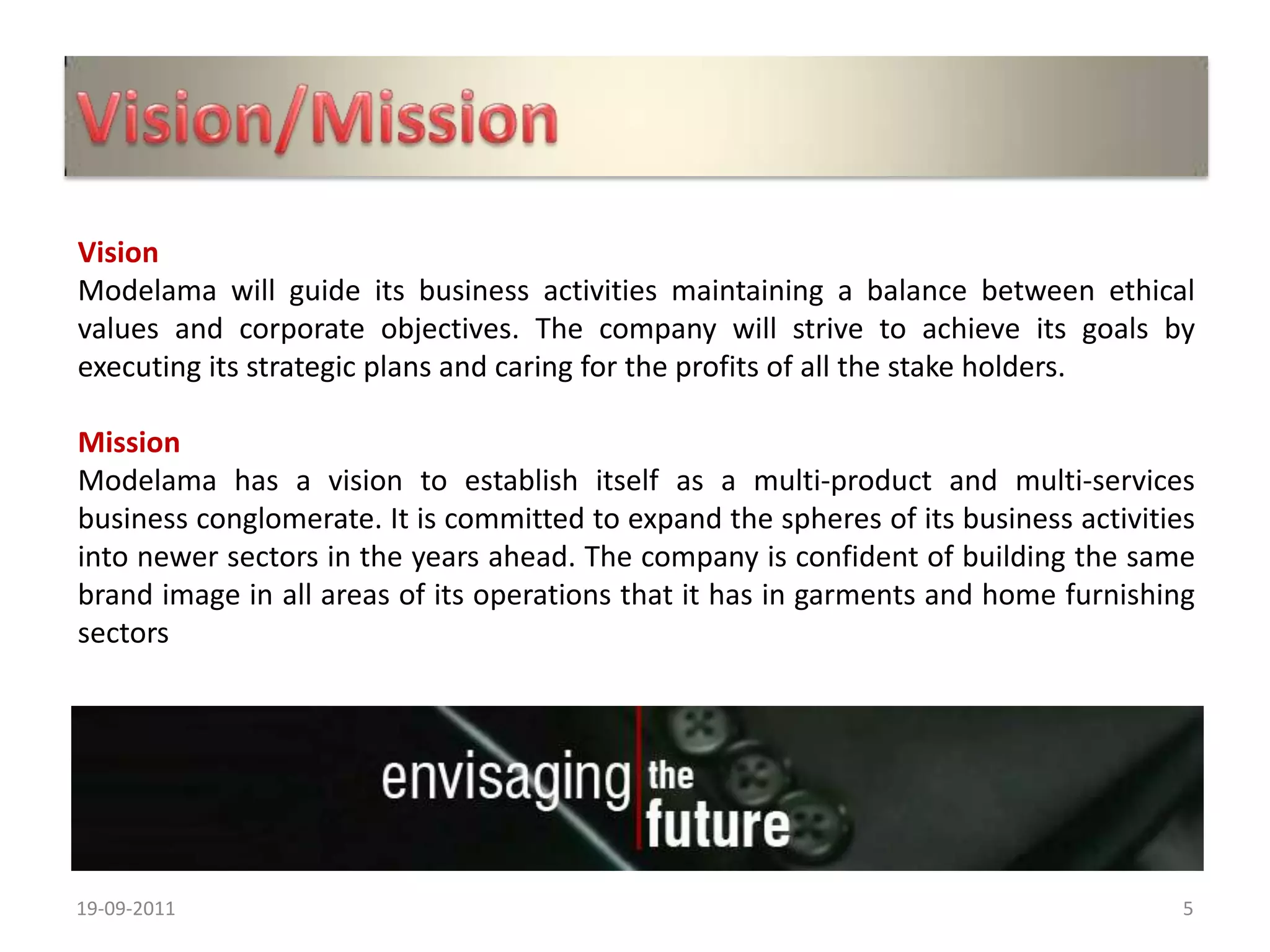 Modelama Exports - Apparel Manufacturing Internship Presentation | PPTX