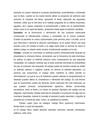 Modelamiento de la conducta | DOCX