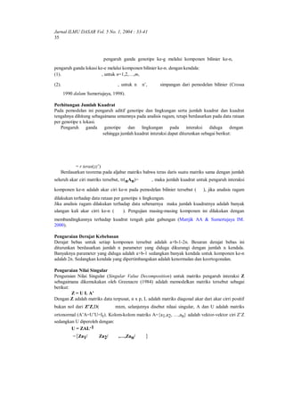 Model Ammi Untuk Analisis Interaksi Genotipe X Lokasi (Indra Herlangga) | PDF