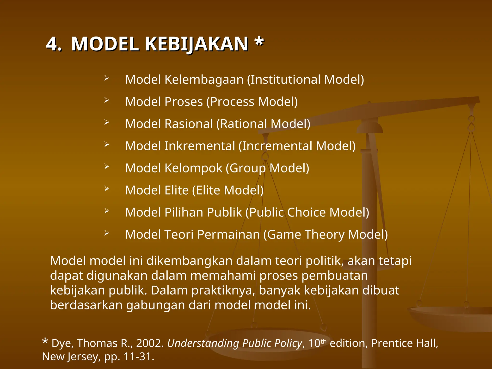Model analisis kebijakan publik di Indonesia | PPT