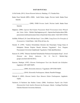 Model analisis simultan, nanik istianingsih | PDF