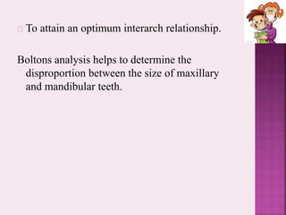 Model analysis - Bolton's Analysis | PPTX